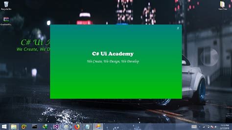 C Create Gradient Panel In Windows Form App Youtube