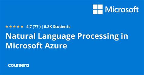 Natural Language Processing In Microsoft Azure Coursera