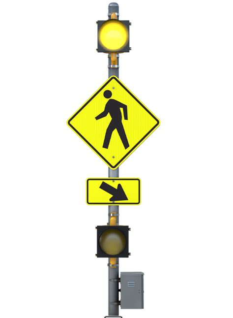 Standard 247 Blinkersign® Flashing Led Pedestrian Crosswalk Symbol