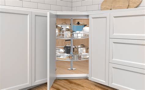 Jowboow 28 Chrome Corner Cabinet Lazy Susan Full Circle