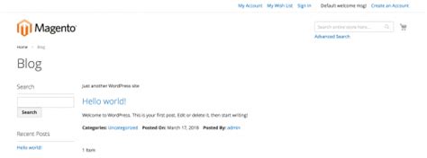 Magento 2 And Wordpress Integration With Visual Composer Siphor