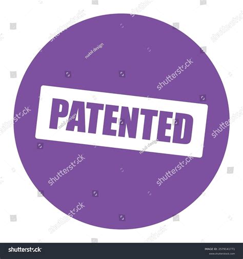 Patented Stamp Sign Symbol Vector Flat Stock Vector Royalty Free 2579141771 Shutterstock