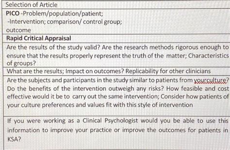 Solved I Need PICO And Answers To These Questions And This Chegg Com