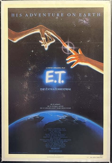 Et The Extra Terrestrial Poster Us 1 Sheet 1982 Alvin John