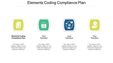 Elements Coding Compliance Plan Powerpoint Presentation And Slides Slideteam