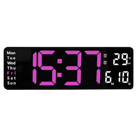 Plertrvy Clearance Clock Large Screen Function Display Clock Digital