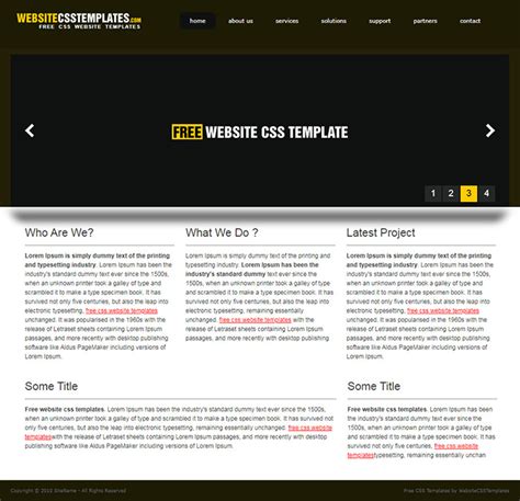 free stylized website template free website templates html5 and css