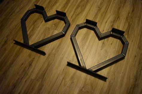 Heart Shaped Coffee Table Legs Metal Etsy