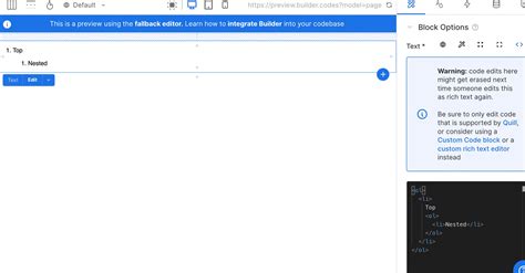 Nested Lists In Rich Text Editor Visual Editor Help Forum