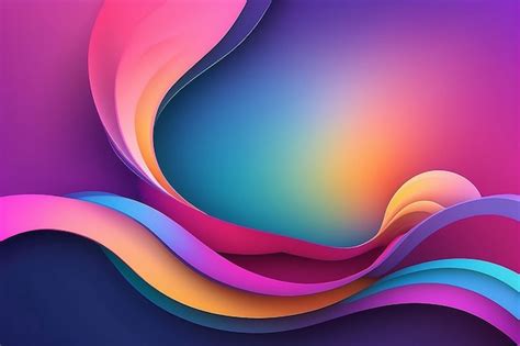 Premium Photo Trendy Gradient Background With Vibrant Color Palettes