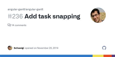 Add Task Snapping · Issue 236 · Angular Ganttangular Gantt · Github