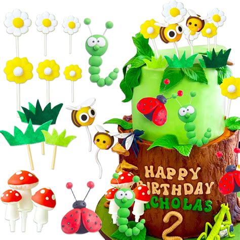 18 Pcs Bug Birthday Party Decorations Insects Party