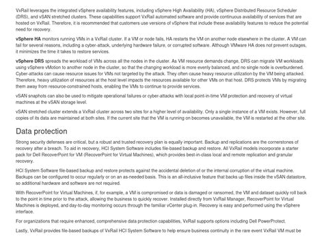 Vxrail With Vsphere Availability Features Dell Vxrail Comprehensive Security By Design Dell
