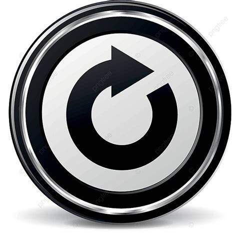 Vector Refresh Icon Black Reload Button Vector Black Reload Button
