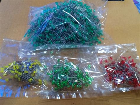 หลอด Led หลอดจิ๋ว ทรงกลม 5mm สีเขียว100ชิ้น แพค Th