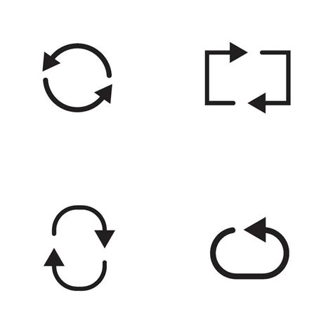 Loop Icon Vector Vector Art At Vecteezy