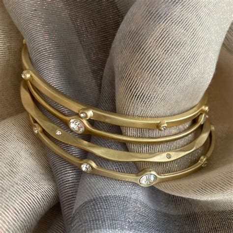 Lia Sophia Jewelry Lia Sophia Gold Tone Bracelet Set Of Poshmark