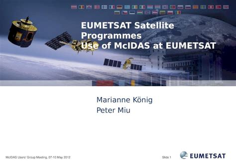Ppt Eumetsat Satellite Programmes Use Of Mcidas At Eumetsat Dokumentips