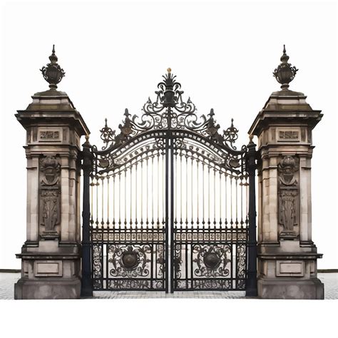 Premium Vector Architecture Gate Palace Tourism Travel Gold Iron Landmark Park Europe Entrance