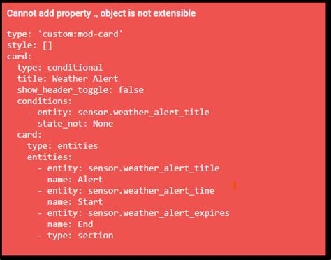 version 12 and 13 give cannot add property object is not extensible · issue 40 · thomasloven