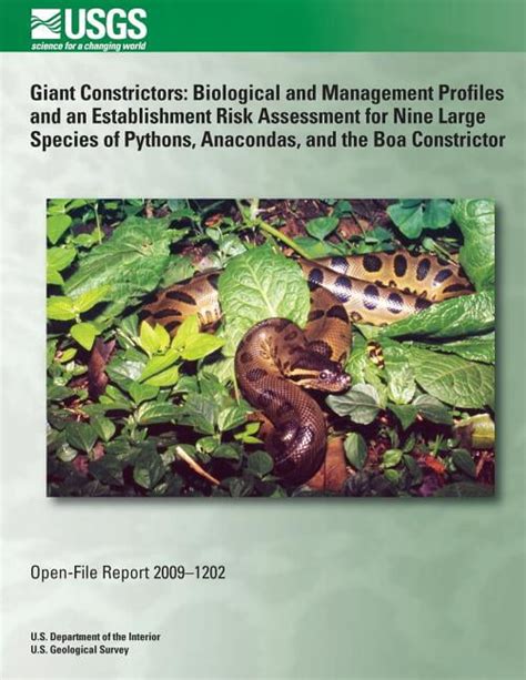 Giant Constrictors Biological And Management Profiles And An