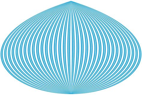 Simple Abstract Sky Color Creative Geometric Round Pattern A Blue Line With Lines That Are Drawn