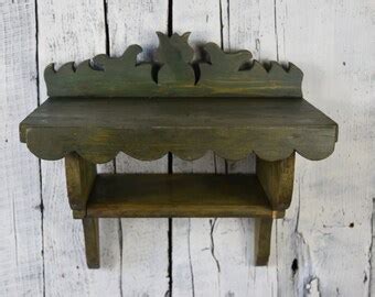 Vintage Wall Shelf Wood Shelf Antique Wood Wall Shelf Spice Rack Wooden Kitchen Shelf