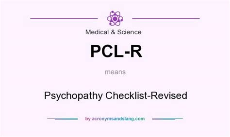 What Does Pcl R Mean Definition Of Pcl R Pcl R Stands For Psychopathy Checklist Revised By What Does Pcl R Mean Definition Of Pcl R Pcl R Stands For Psychopathy Checklist Revised By