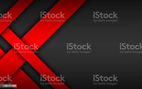 검은색과 빨간색 겹치는 줄무늬 어두운 추상적 기업 디자인 텍스트에 대한 장소와 기하학적 재료 배경 현대 벡터 일러스트레이션 0명에 대한 스톡 벡터 아트 및 기타 이미지