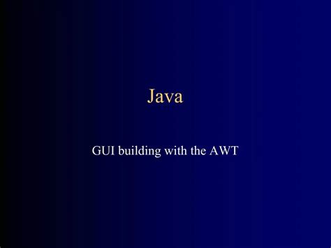 ppt java powerpoint presentation free download id 1058870