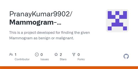 Github Pranaykumar9902mammogram Classification This Is A Project