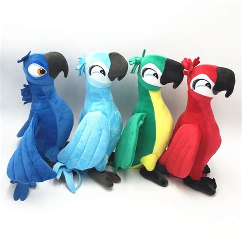 30cm New Rio 2 Movie Cartoon Plush Toys Blue Parrot Blu And Jewel Bird