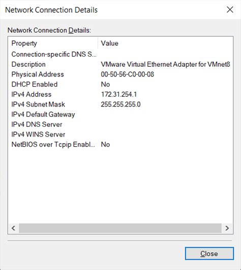 Host Cannot Ping VMware S NAT Network Adapter S Gateway Ip Server Fault