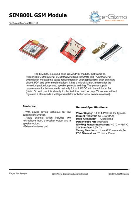 Sim800l Gsm Module For Projects At ₹ 332piece In Chennai Id