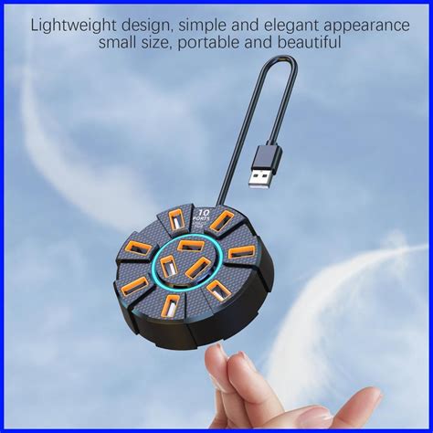 Usb Splitter Computer Usb Port Hub 10 Ports 4k Docking Station Usb