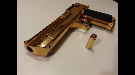 Shooting The Gold Desert Eagle 50ae Youtube