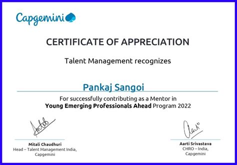 Capgemini Capgeminiindia Lifeatcapgemini Getthefutureyouwant Continuouslearning Pankaj