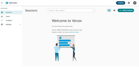 Create My First Session Vevox Helpsite