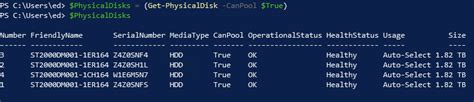 Creating A Storage Space In Windows 10 With Powershell