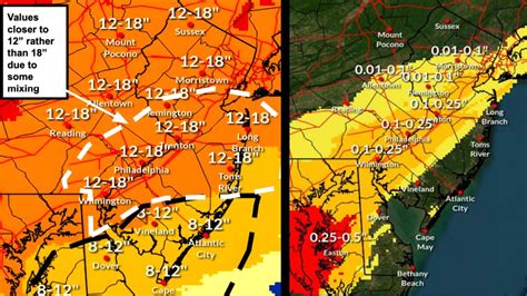 Nj Weather Snowstorm Could Dump 12 To 18 Inches With Dangerous Ice
