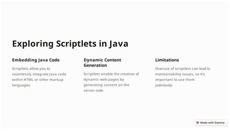 Expression Scriptlet Derivatives And Declaration In Java Ppt