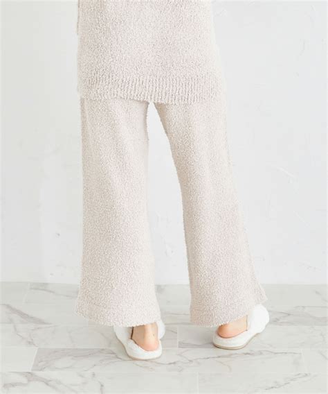 【楽天市場】tocco Closetロゴ刺繍入りリボン付きモールニットパンツ【shelena シェレナ】tocco Closet トッコ