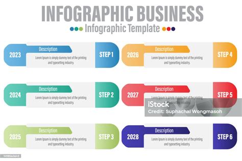 6단계 단계 로드맵 옵션 이정표 타임라인 프로세스 또는 워크플로가 포함된 6개의 옵션 종이 메모 모양 요소 비즈니스 데이터