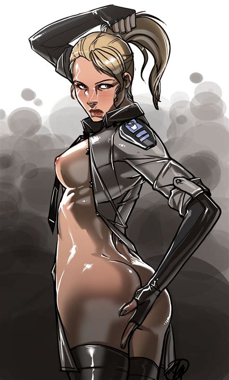 Ganassa Anya Stroud Gears Of War Highres Girl Ass Black Gloves Black Thighhighs Blonde