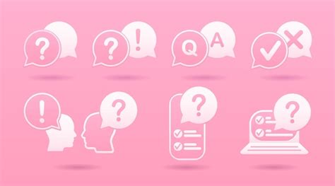 Premium Vector A Set Of Three Dimensional 3d Icons In The Style Of