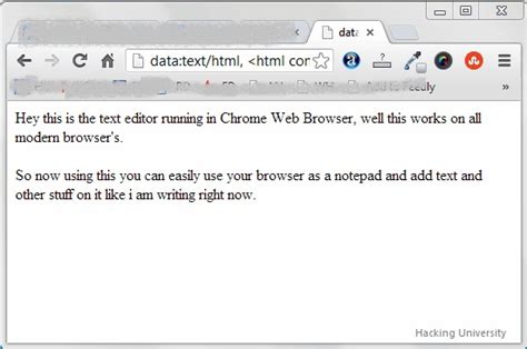 How To Use Web Browser As Text Editor Like Notepad