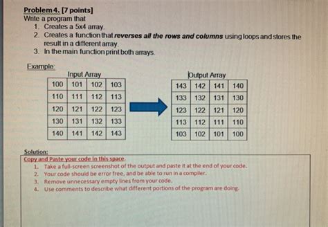 Solved Problem 4 7 Points Write A Program That 1 Creates