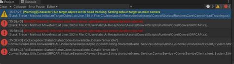 Error While Importing A Character On Unity Questions Convai Developer Forum