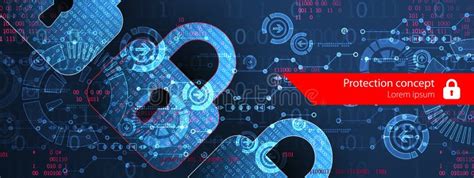 Personal Data Security Illustrates Cyber Data Or Information Privacy Idea Color Abstract