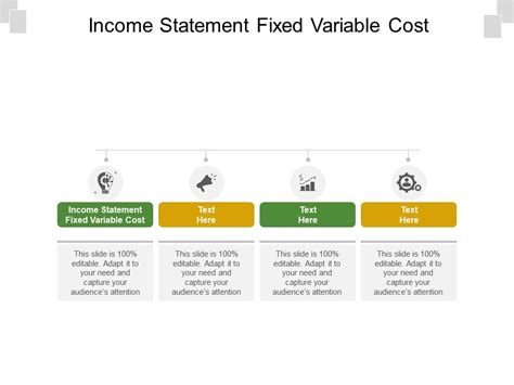 Income Statement Fixed Variable Cost Ppt Powerpoint Presentation Icon